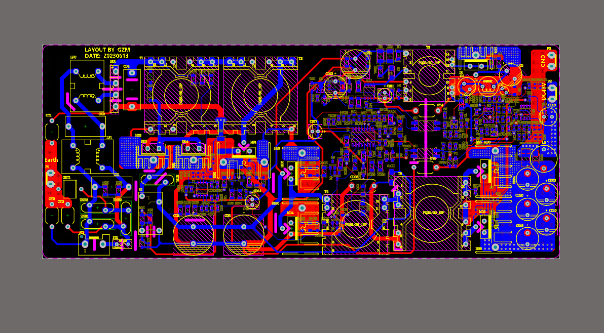 PFC+LLC+SR谐振电源硬件设计方案（PCB+原理图+BOM）